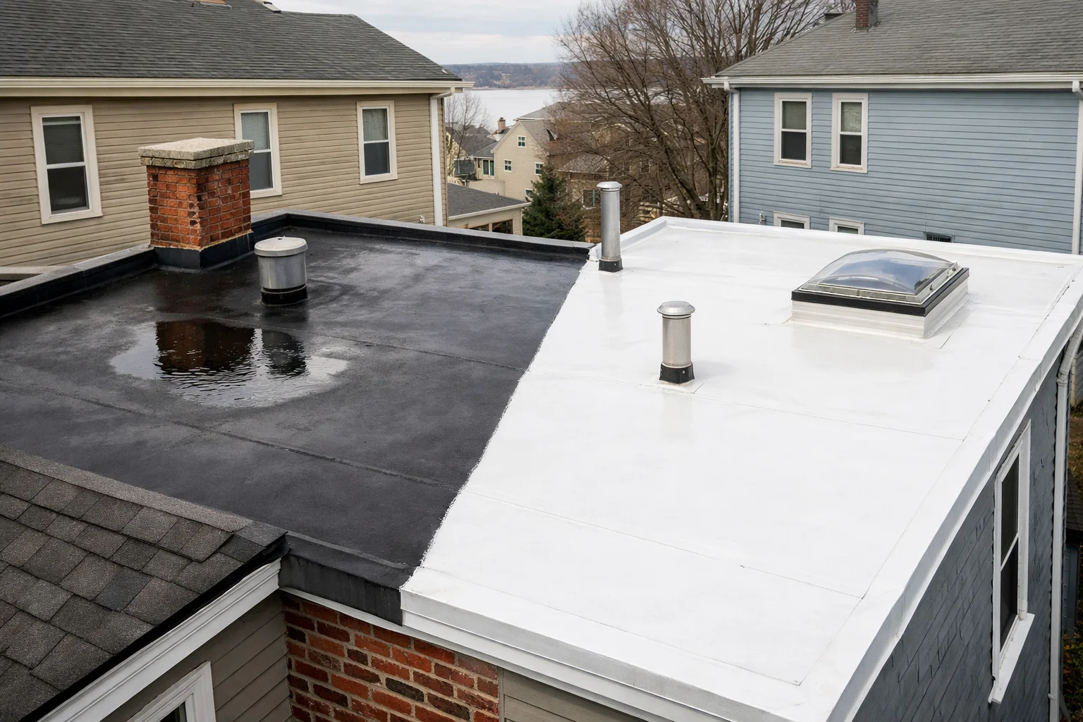 EPDM vs TPO in Rhode Island (2026): Best Flat Roof for Triple-Deckers ...