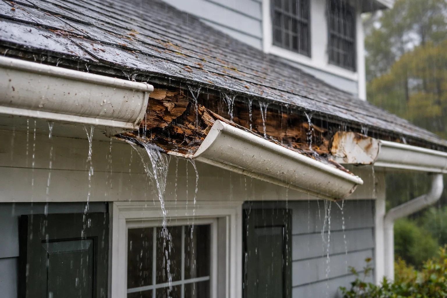 Gutters Pulling Away in Johnston or Lincoln, RI? Fascia Rot Warning ...